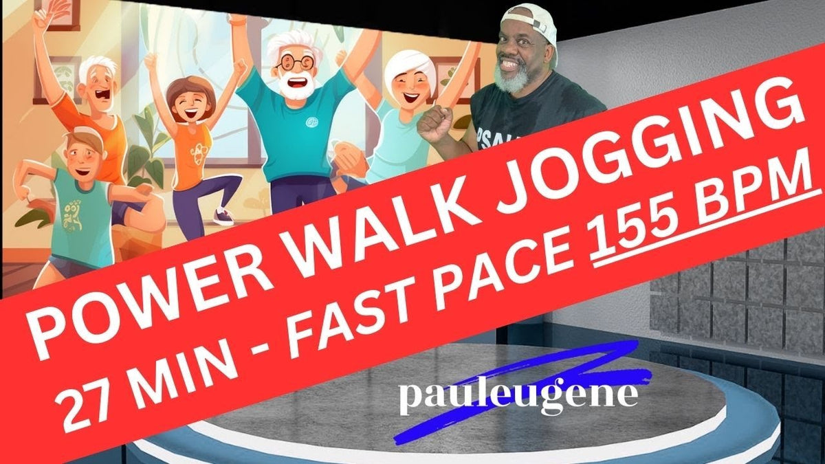 Effective Low Impact Power Walking & Jogging Workout at 155 BPM - 27 M – pauleugenevideos
