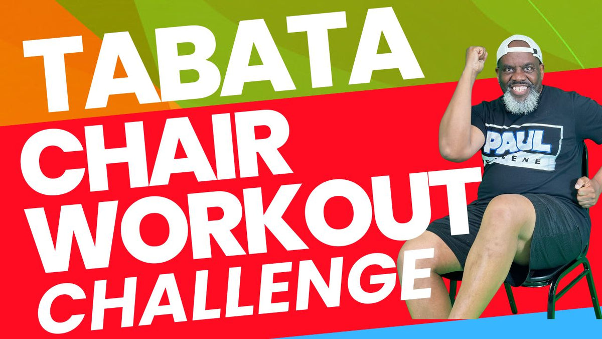36-Minute Tabata HIIT Seated Chair Workout Challenge – pauleugenevideos