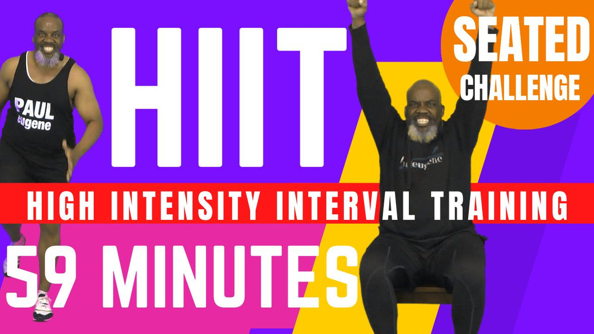 HIIT Seated High Intensity Interval Training Exercise Challenge Workou ...