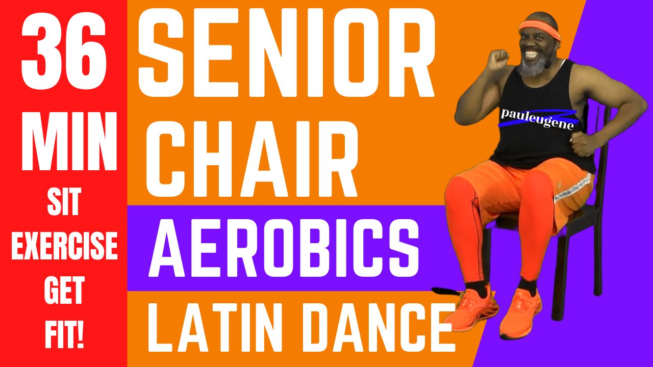 Senior Chair Aerobics Latin | 36 Min | Sit Dance Get Fit | Salsa, Mamb ...