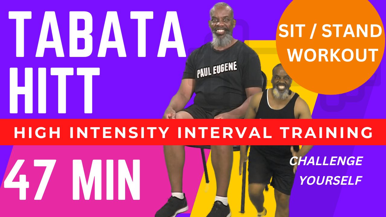 Tabata HIIT | Seated Cardio High Intensity Interval Training Exercise ...
